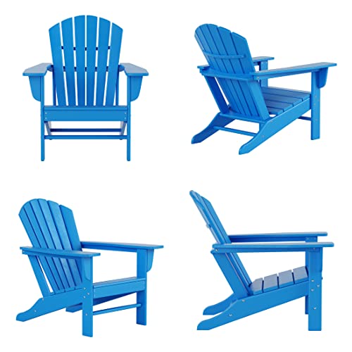 WestinTrends Dylan Outdoor Adirondack Chair (Set of 2) Pacific Blue