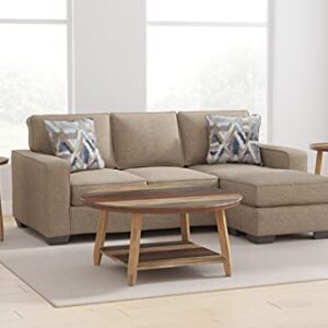 Signature Design by Ashley Greaves Modern Sectional Sofa Couch with Convertible Chaise Lounge, Gray