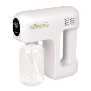 portable cordless handheld nano mist sprayer fogger ulv atomizer for home, office, school, or garden (white)