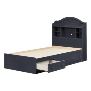 south shore summer breeze bed set - mates bed and bookcase headboard kit