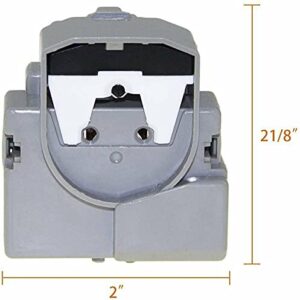 EQUIPMENT DOCTOR US CK910010004 fits Embraco Compressor Start Relay + Capacitor (Terminal 1/4", Gray)