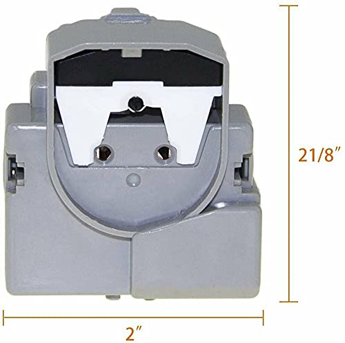 EQUIPMENT DOCTOR US CK910010004 fits Embraco Compressor Start Relay + Capacitor (Terminal 1/4", Gray)