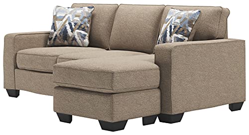 Signature Design by Ashley Greaves Modern Sectional Sofa Couch with Convertible Chaise Lounge, Gray