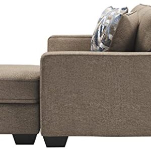 Signature Design by Ashley Greaves Modern Sectional Sofa Couch with Convertible Chaise Lounge, Gray