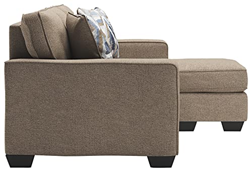 Signature Design by Ashley Greaves Modern Sectional Sofa Couch with Convertible Chaise Lounge, Gray