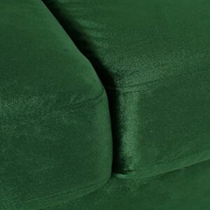 Christopher Knight Home Parkhurst Sofas, Emerald + Dark Brown