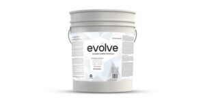 evolve paint & primer: environment-friendly, low sheen with one-coat coverage for interior & exterior surfaces (cloud white, 5-gallon)