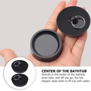 Cabilock 4pcs Rubber Sealing Cap Sink Accessories Stopper Kitchen Sink Plug Sink Sealing Plugs Drain Bath Plug Hotel Bathtub Tool Kitchen Accessories Underwater Sink Plugs