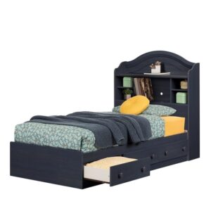 South Shore Summer Breeze Bed Set - Mates Bed and Bookcase Headboard kit