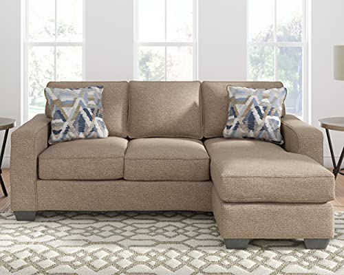 Signature Design by Ashley Greaves Modern Sectional Sofa Couch with Convertible Chaise Lounge, Gray