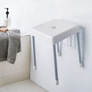 山崎実業(Yamazaki) BT-TW BC WH Bath Chair Holder, 約W12XD5XH20cm, wht