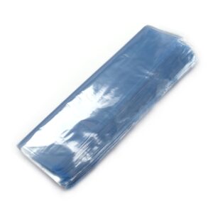 bettomshin 100pcs pvc heat shrink wrap bags,14.17 x 10.24inch, l x w shrinkable wrapping packaging bags light blue for diy gifts shoes candle