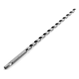 QWORK Auger Drill Bit for Wood, 1/2 Inch Diameter x 16 Inch Length, 3/8-Inch Hex Shank, Long Drill Bits