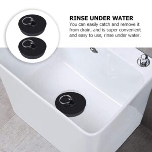 Cabilock 4pcs Rubber Sealing Cap Sink Accessories Stopper Kitchen Sink Plug Sink Sealing Plugs Drain Bath Plug Hotel Bathtub Tool Kitchen Accessories Underwater Sink Plugs