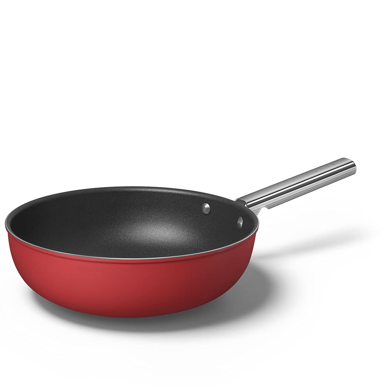 Smeg Cookware Red 12-Inch Wok