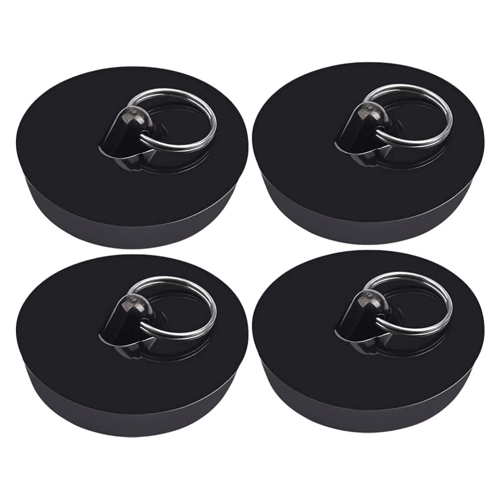 Cabilock 4pcs Rubber Sealing Cap Sink Accessories Stopper Kitchen Sink Plug Sink Sealing Plugs Drain Bath Plug Hotel Bathtub Tool Kitchen Accessories Underwater Sink Plugs