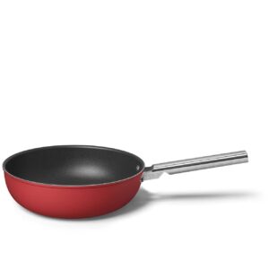 Smeg Cookware Red 12-Inch Wok