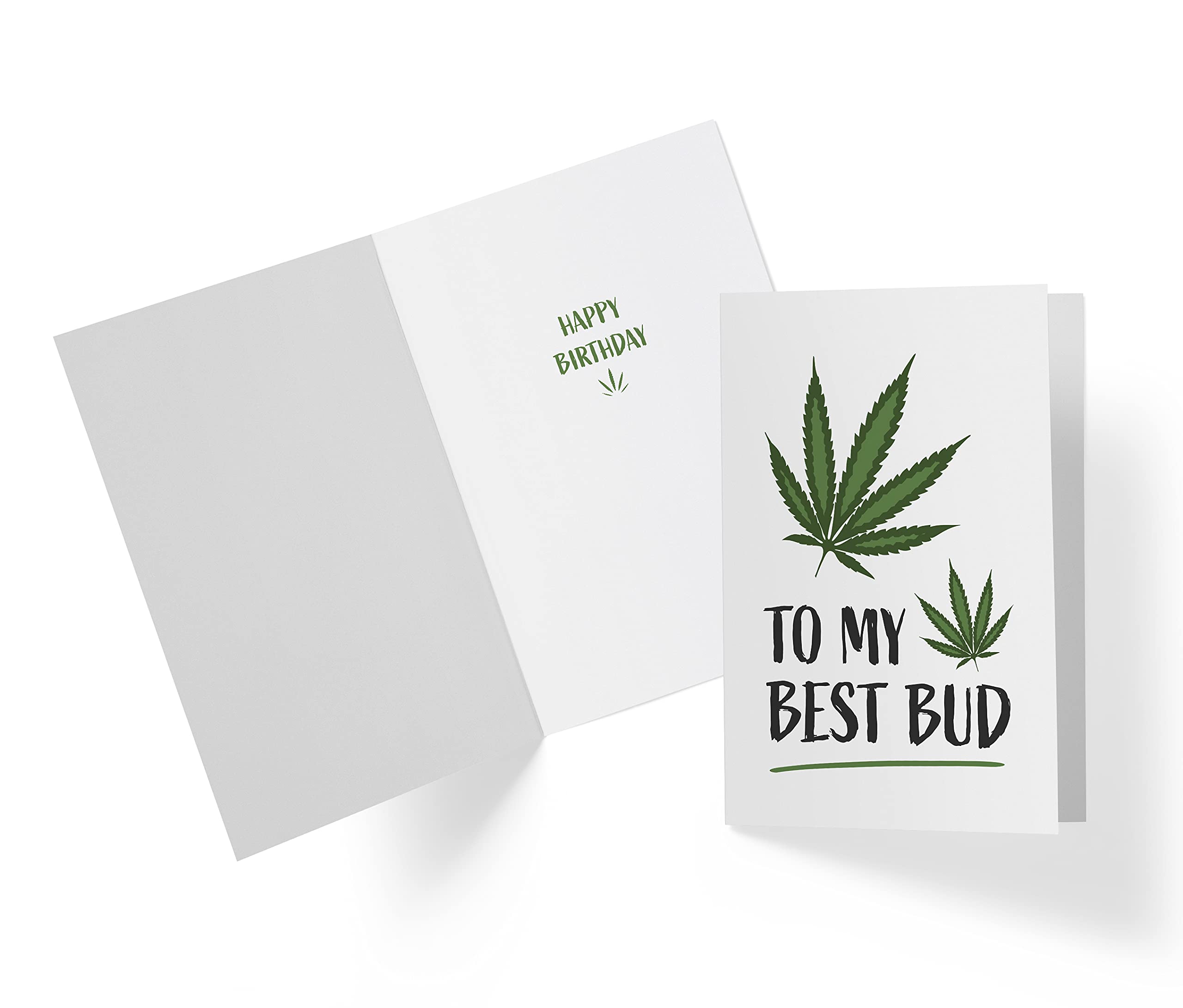 Karto Funny Marijuana Birthday Card for Smoker Friend - Weed Birthday Card - Weed Card for Him Her - Dope Card - Best Friend Weed Weed Best Bud