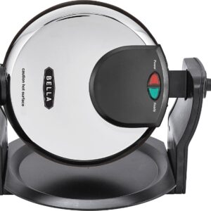 Bella - Non-Stick Rotating Belgian Waffle Maker - Stainless Steel - BPA & PFOA Free