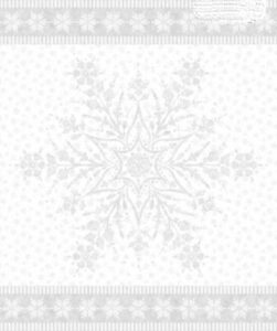 northcott shimmer frost 24194m 90 white 36" snowflake panel btp