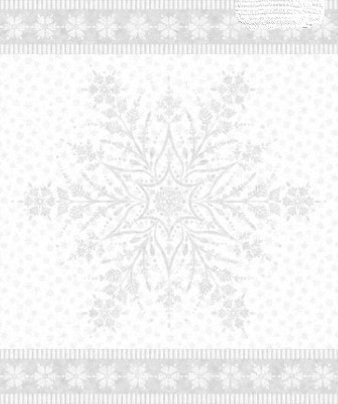 Northcott Shimmer Frost 24194M 90 White 36" Snowflake Panel BTP