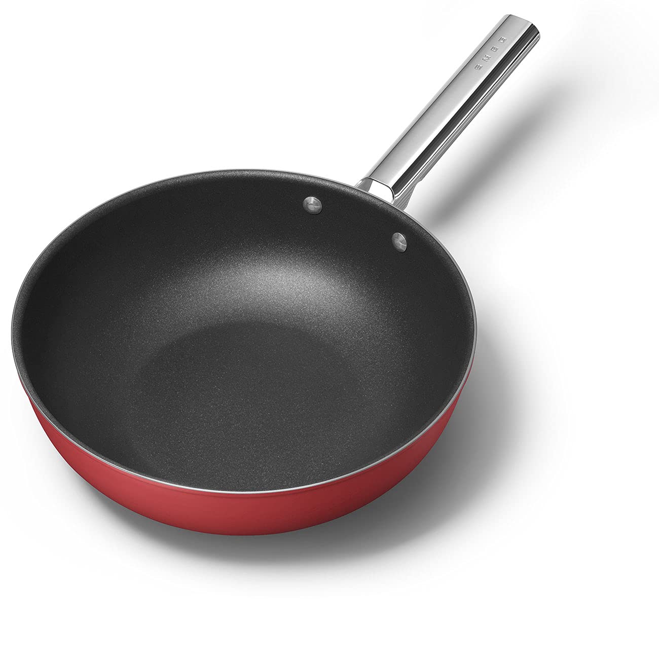 Smeg Cookware Red 12-Inch Wok