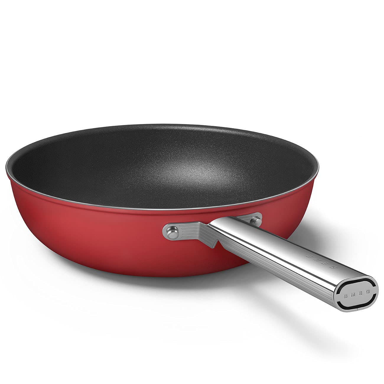 Smeg Cookware Red 12-Inch Wok