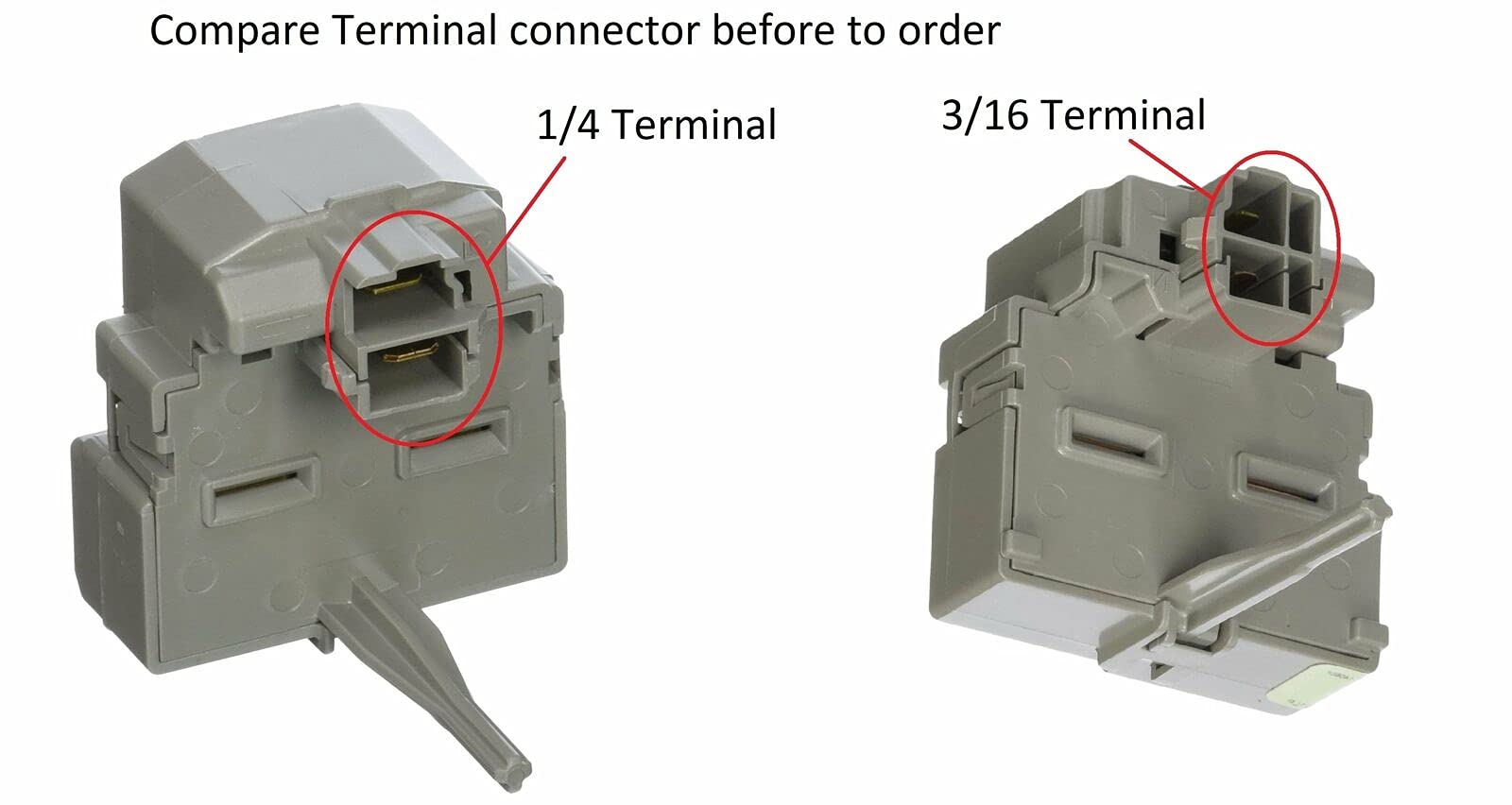 EQUIPMENT DOCTOR US CK910010004 fits Embraco Compressor Start Relay + Capacitor (Terminal 1/4", Gray)