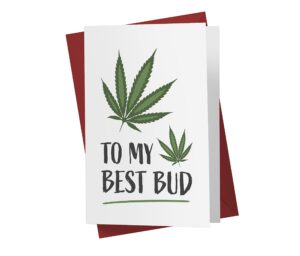 karto funny marijuana birthday card for smoker friend - weed birthday card - weed card for him her - dope card - best friend weed weed best bud