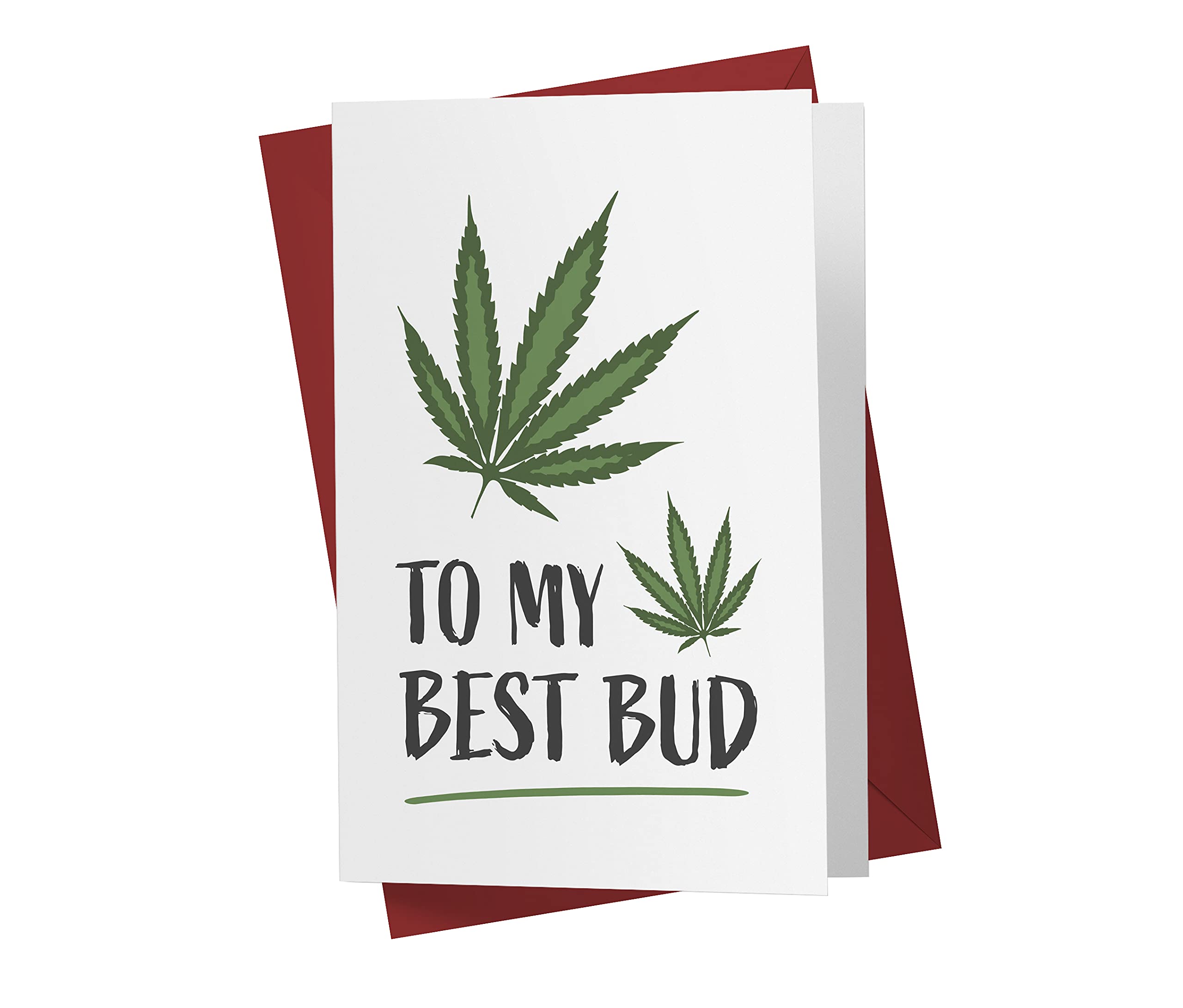 Karto Funny Marijuana Birthday Card for Smoker Friend - Weed Birthday Card - Weed Card for Him Her - Dope Card - Best Friend Weed Weed Best Bud