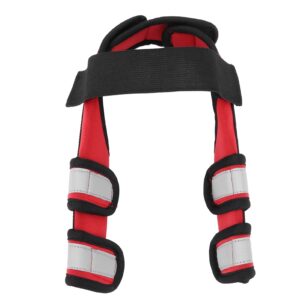 gloglow 1 pair dog front leg braces, reflective dog shoulder brace front leg brace canine elbow protector for ligament injuries sprains(red m)