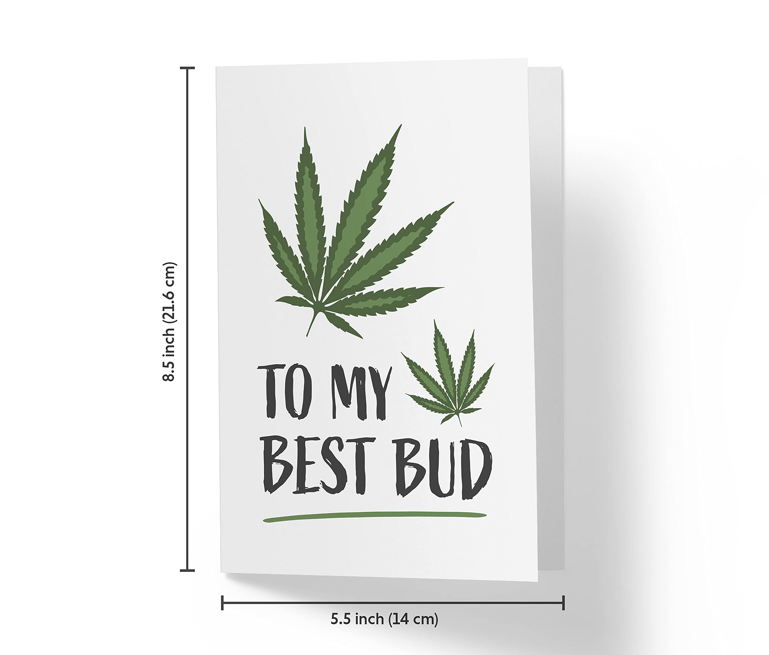 Karto Funny Marijuana Birthday Card for Smoker Friend - Weed Birthday Card - Weed Card for Him Her - Dope Card - Best Friend Weed Weed Best Bud