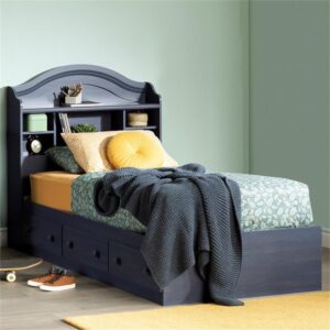 South Shore Summer Breeze Bed Set - Mates Bed and Bookcase Headboard kit