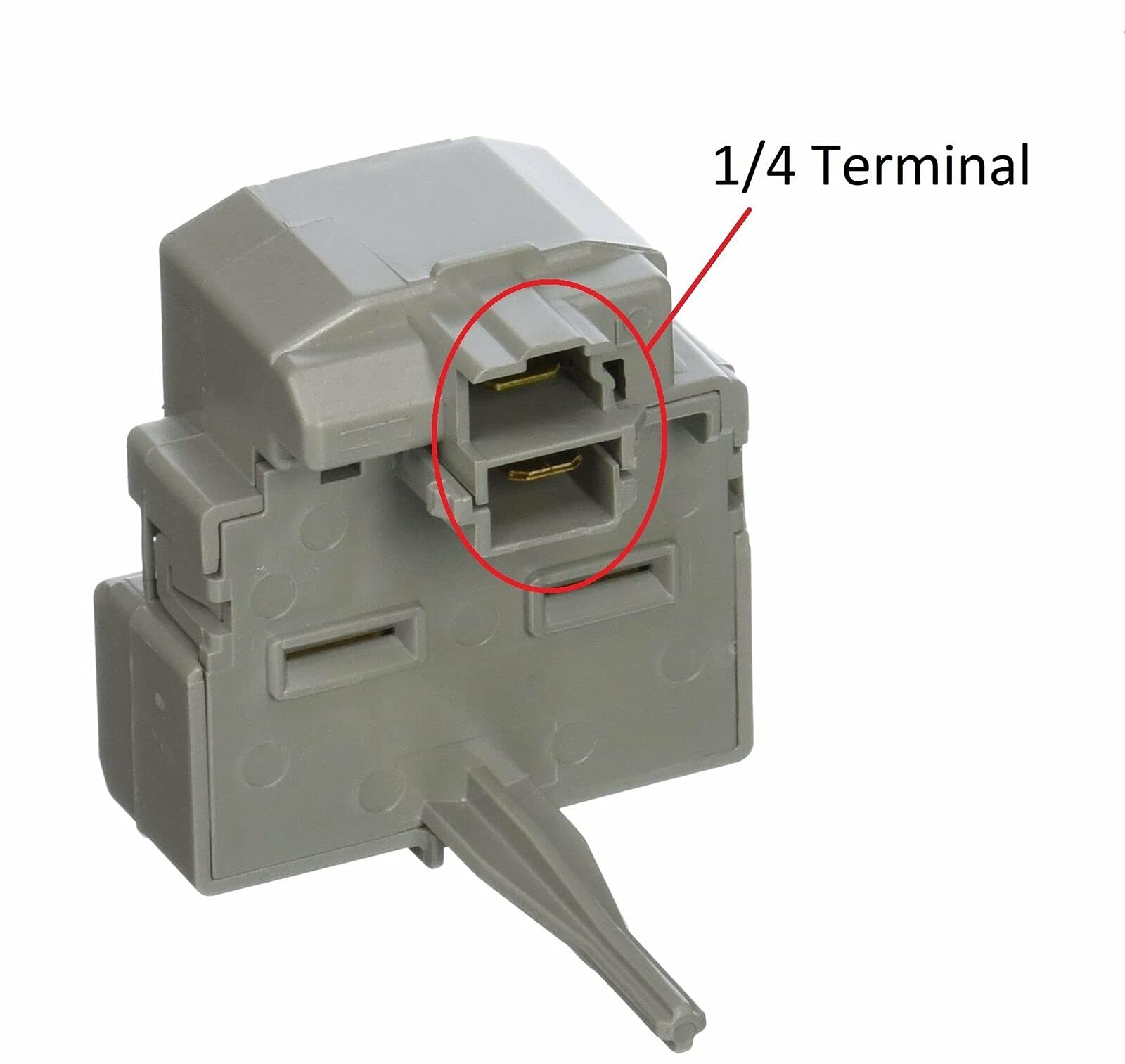 EQUIPMENT DOCTOR US CK910010004 fits Embraco Compressor Start Relay + Capacitor (Terminal 1/4", Gray)