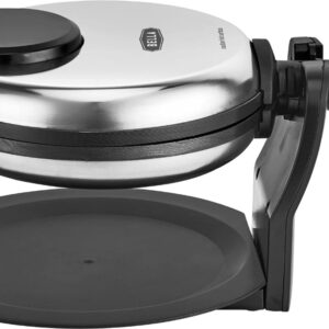 Bella - Non-Stick Rotating Belgian Waffle Maker - Stainless Steel - BPA & PFOA Free