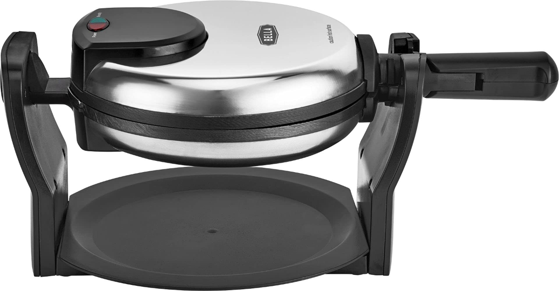 Bella - Non-Stick Rotating Belgian Waffle Maker - Stainless Steel - BPA & PFOA Free