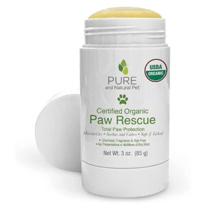 usda certified organic paw rescue/paw balm