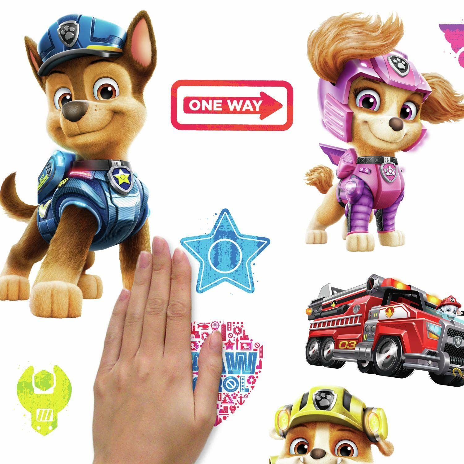 RoomMates RMK4819SCS Paw Patrol Movie Peel and Stick Wall Decals