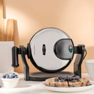 Bella - Non-Stick Rotating Belgian Waffle Maker - Stainless Steel - BPA & PFOA Free