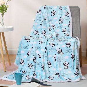 chifave bear blanket, 50"x 60" kids throw blankets super soft fluffy comfortable flannel fleece couch bed premium polyester children cute cartoon wild bears blanket for all season