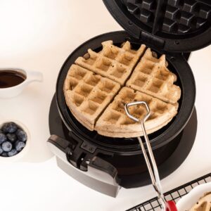 Bella - Non-Stick Rotating Belgian Waffle Maker - Stainless Steel - BPA & PFOA Free