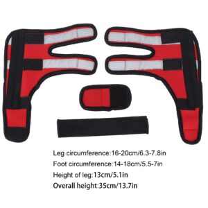 GLOGLOW 1 Pair Dog Front Leg Braces, Reflective Dog Shoulder Brace Front Leg Brace Canine Elbow Protector for Ligament Injuries Sprains(Red M)