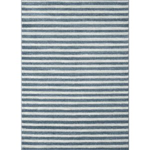 LUXE WEAVERS Daphnes Collection 2800 Navy 5x7 Moroccan Lines Area Rug