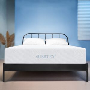 subrtex twin xl size mattress 6 inch gel memory foam mattress with removable protective cover in a box premium bed mattress for pressure relief sleep(twin xl,6 inch)