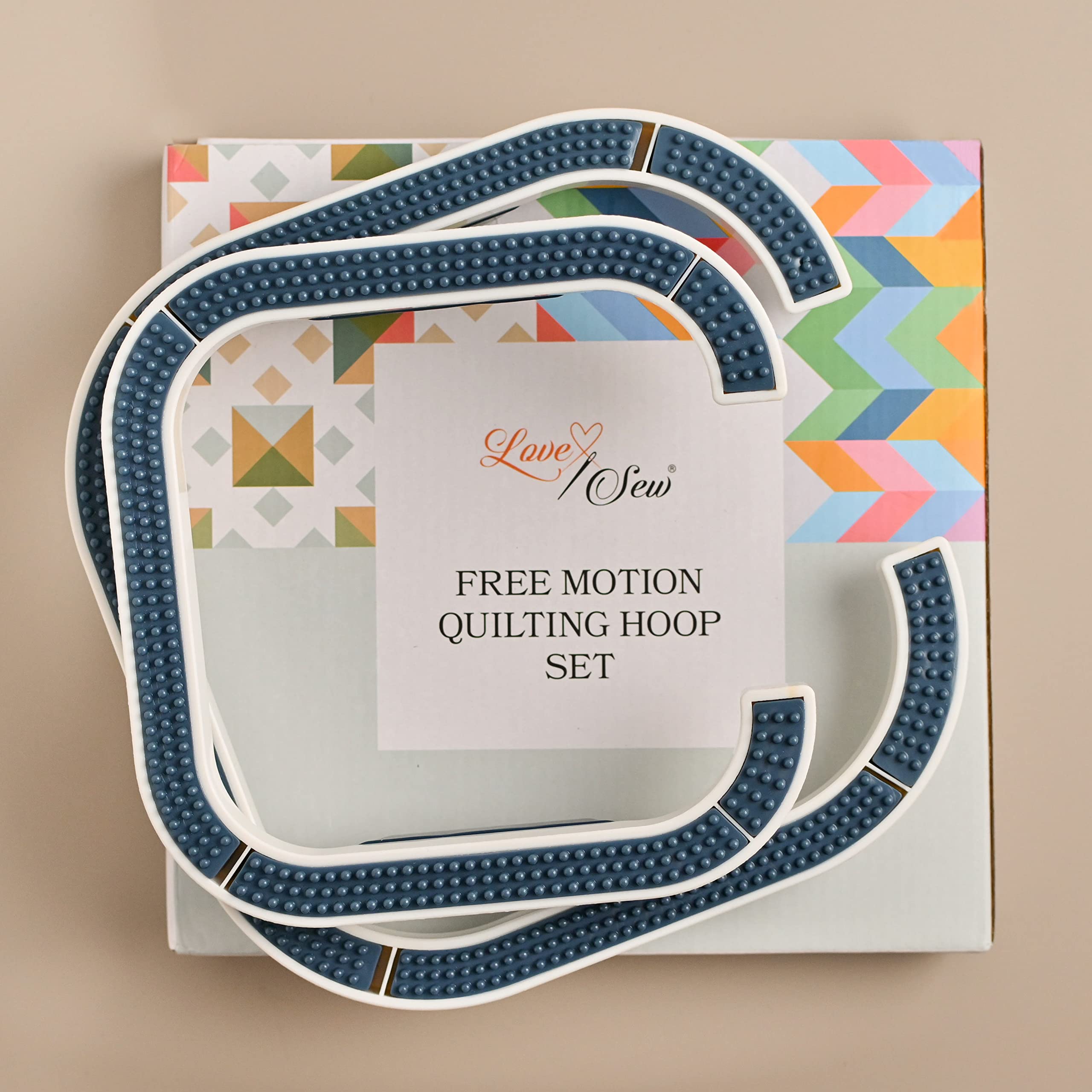 Love Sew Fabric Guide (2pcs) - Free Motion Fabric Grip - Essential Guide for All Types of Fabric