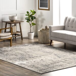 nuloom aly modern abstract area rug, 7x9, beige