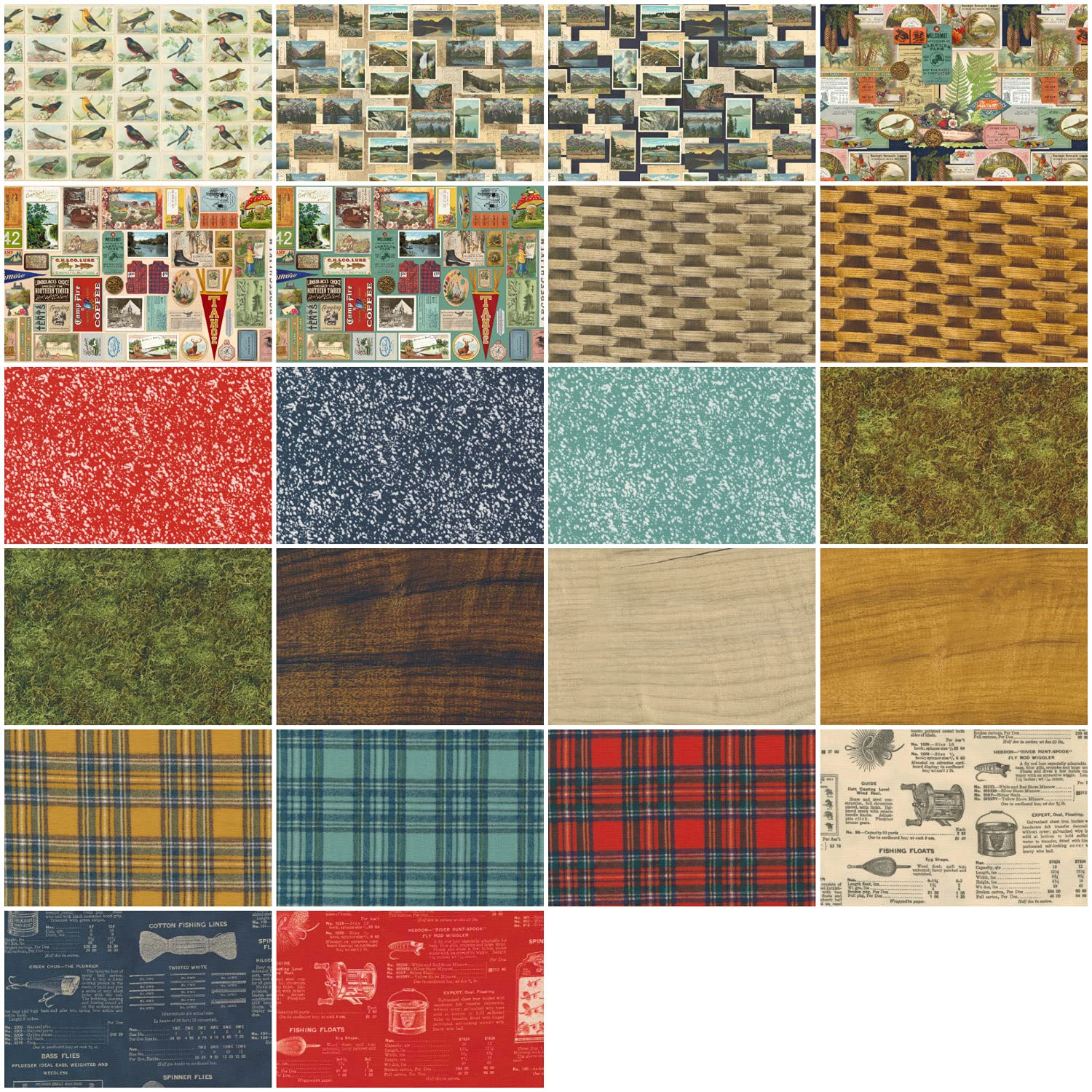 Outdoorsy Layer Cake®, 42-10" Precut Fabric Quilt Squares by Cathe Holden