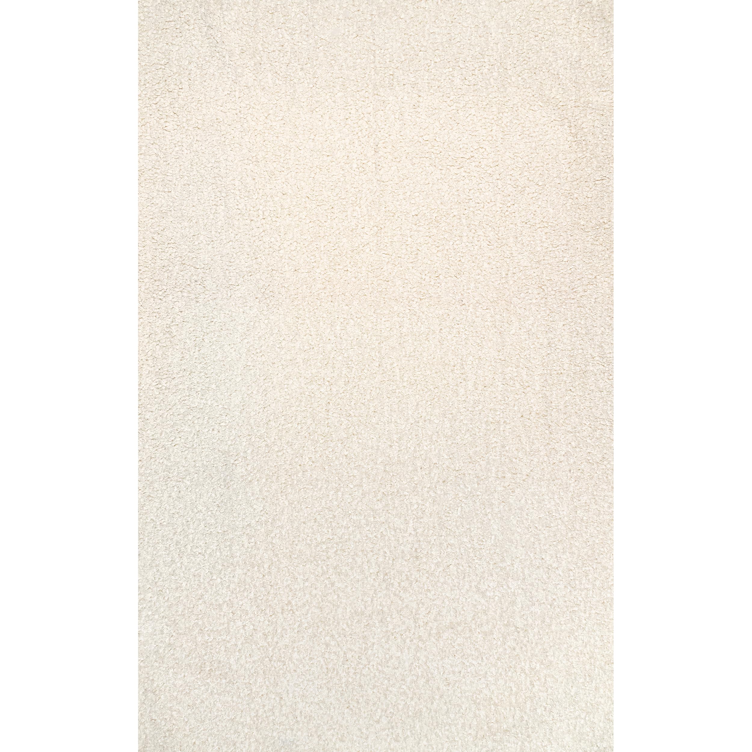 nuLOOM Marlow Machine Washable Soft Shaggy Faux Sheepskin Area Rug, 4x6, White