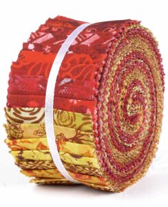 soimoi 40pcs batik print cotton precut fabrics for quilting craft strips 2.5x42inches jelly roll - red