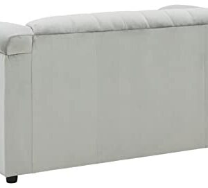 Signature Design by Ashley Josanna Classic Tufted Upholstered Loveseat, Gray